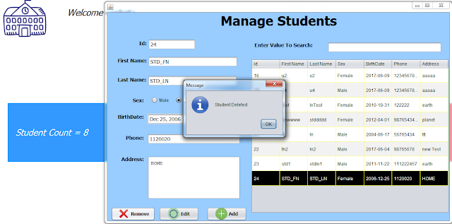 Java Student Information System Source Code - C#, JAVA,PHP, Programming ...