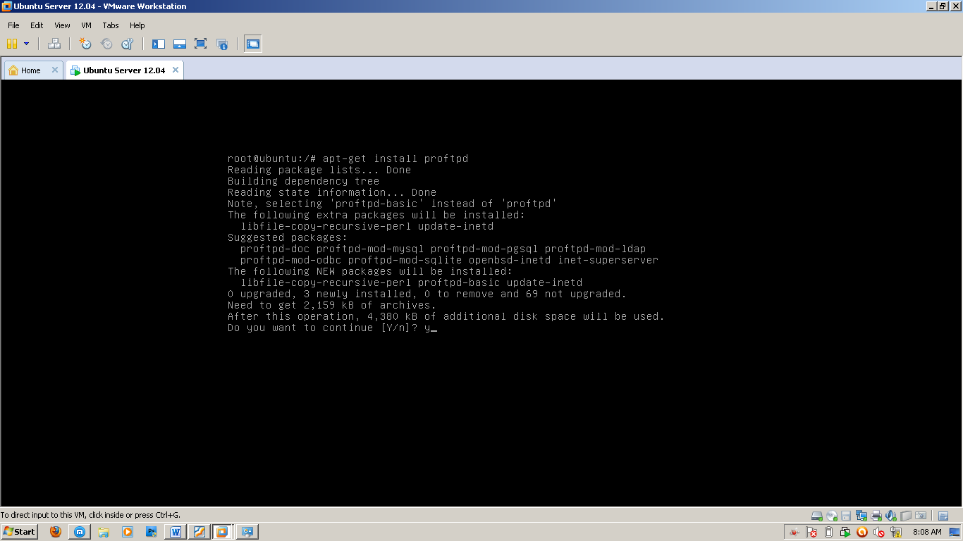 Membuat FTP SERVER dengan Proftpd ~ Gangga Prima Yousya