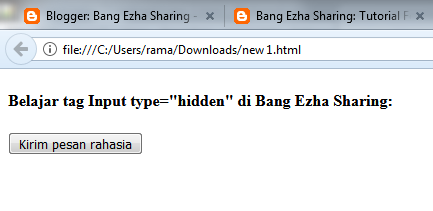 Bang Ezha Sharing: Tutorial Form HTML Part 9: Fungsi dan Cara ...
