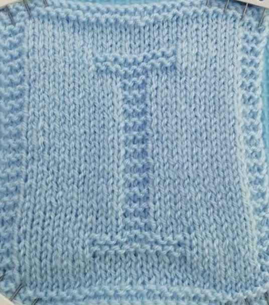 Sammy B's knitting patterns : Alphabet square letter I