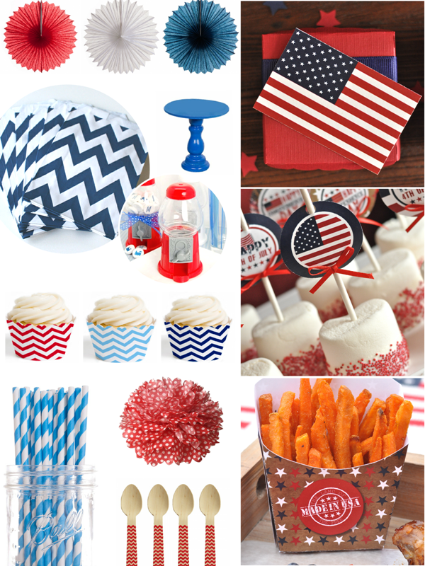 Last Minute Red White Blue Party Inspiration Party Ideas Party Printables Blog Last Minute Red White Blue Party Inspiration Party Ideas Party Printables Blog
