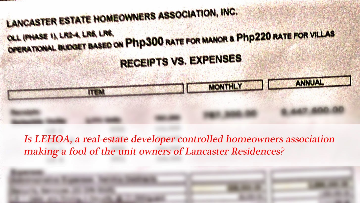 Lancaster Residences Imus Homeowners: October 2013