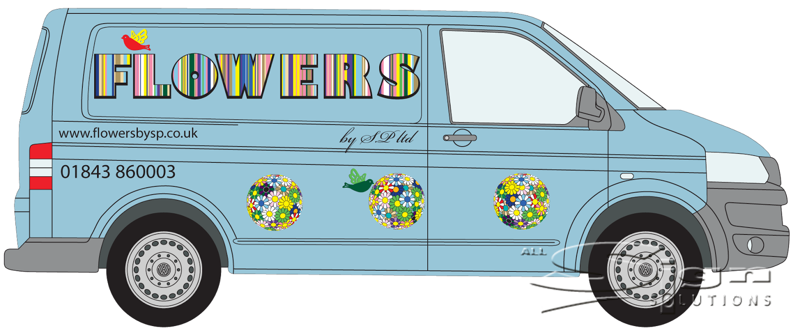 Flowers by SP ltd | Vehicle Livery - All Sign Solutions | Signs and ...