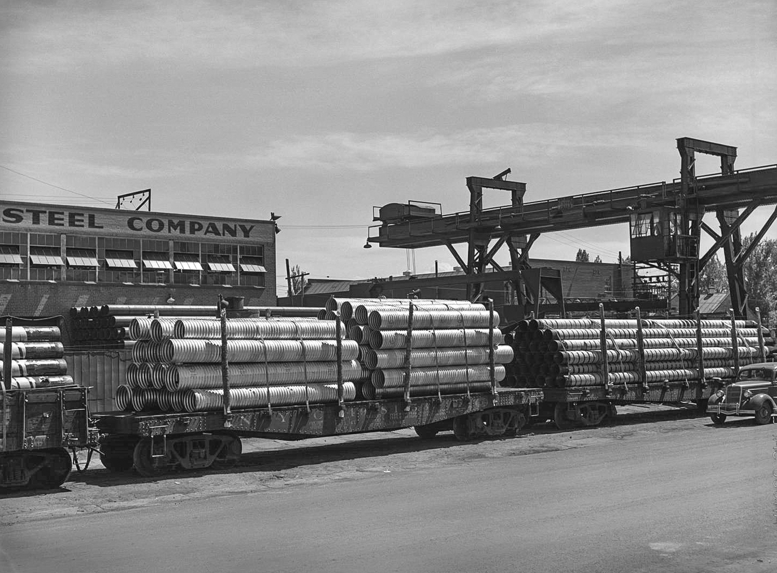 Prototype Railroad Topics: Grain Belt Models Corrugated Pipe Load