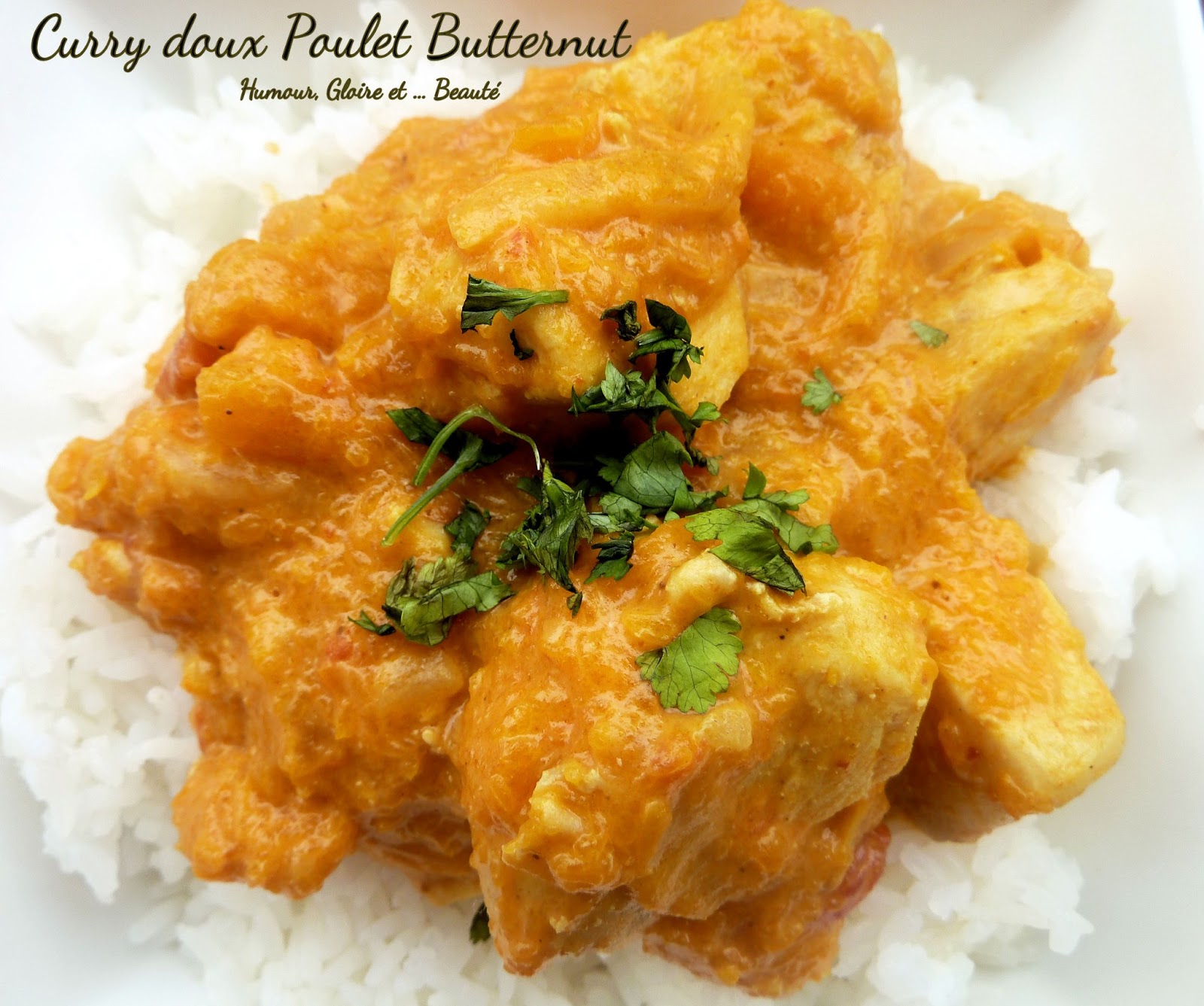 HGB: Curry tout doux Poulet Butternut
