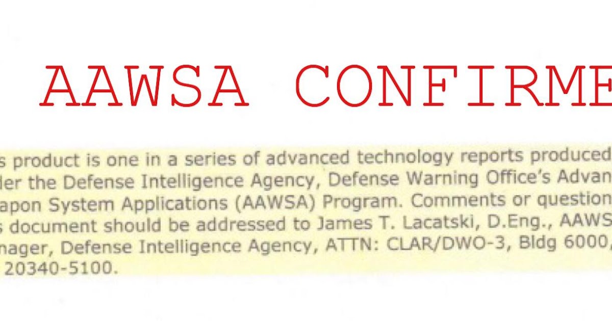 Blue Blurry Lines: Pentagon Confirmation: AATIP = Advanced Aerospace ...