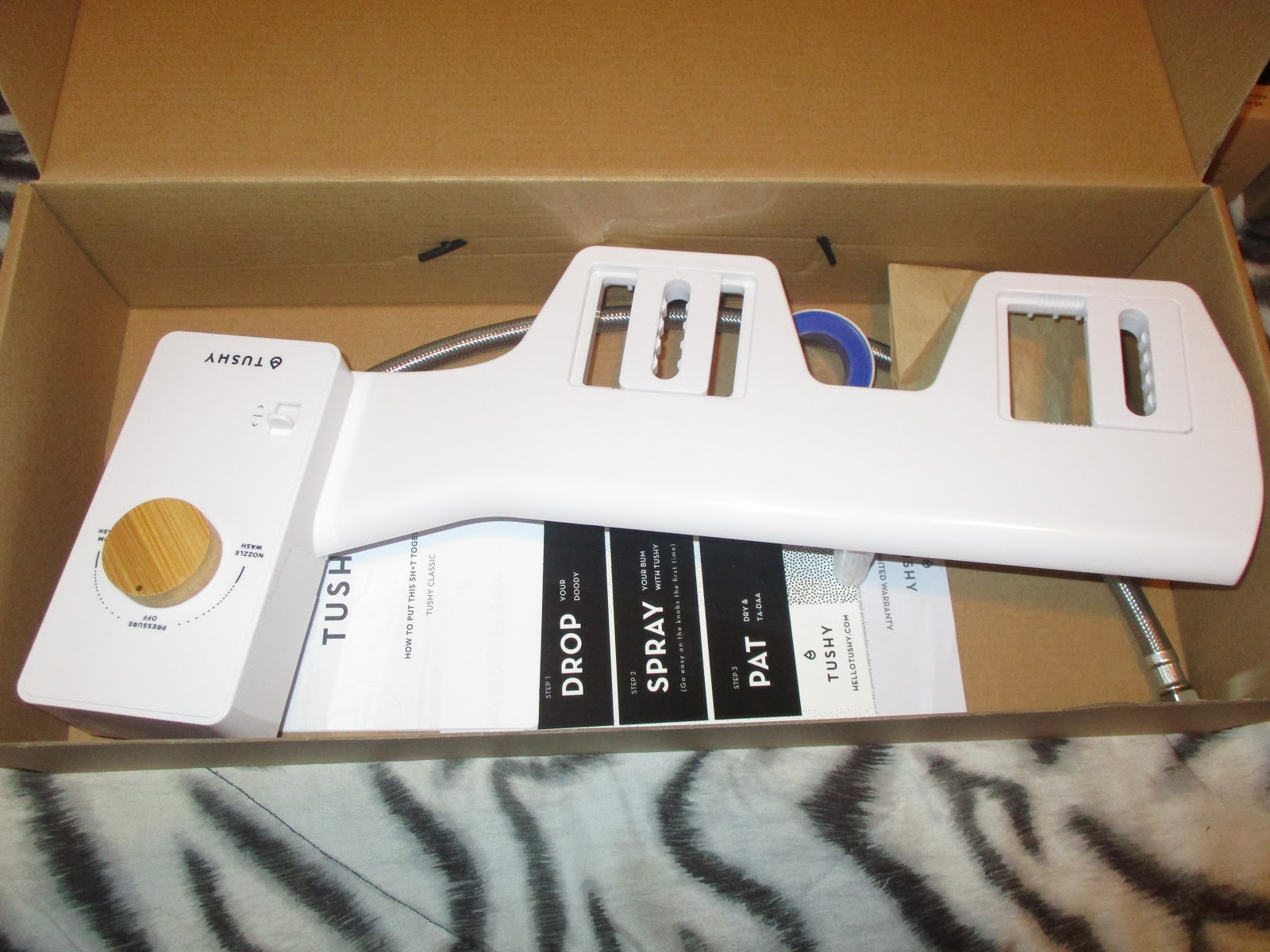 Missy's Product Reviews : Tushy Classic White and Silver Holiday Gift ...