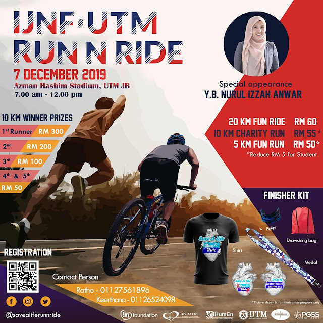 RUNNERIFIC: IJNF-UTM Charity Run & Ride 2019