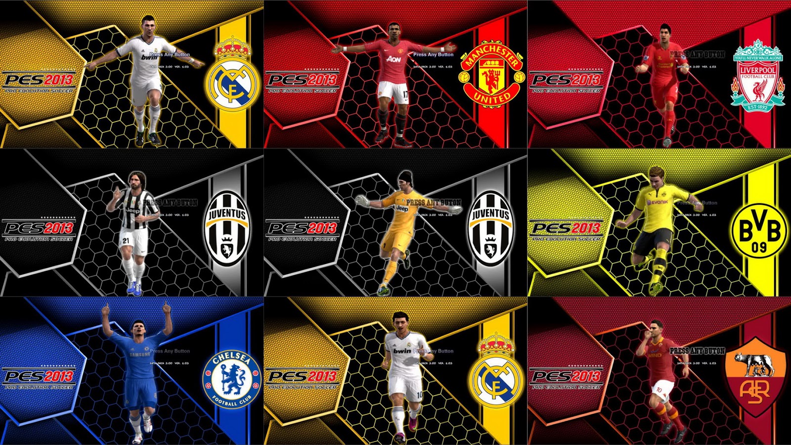 Mega Start Screen PES 2013 by Ginda01