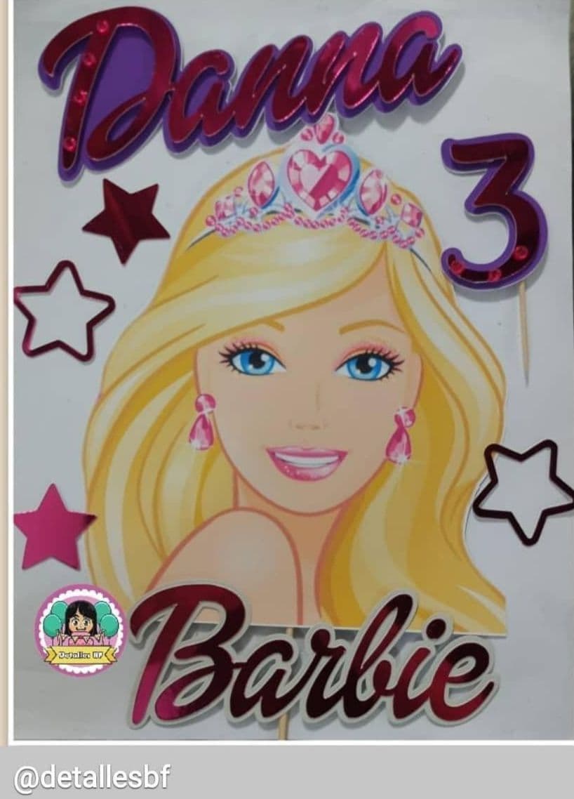 Topper Barbie Danna 3 - Mis Toppers Tus Toppers