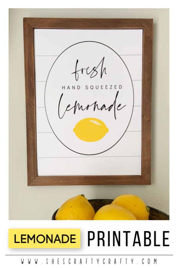 She's Crafty: Lemonade Free Printable - Summer Home Decor