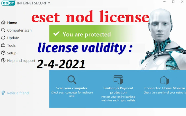 eset nod license key validity 2-4-2021