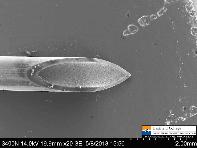 Scanning Electron Microscope Blog: How Sharp is a Hypodermic Needle?