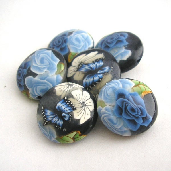 Nature Inspired Polymer Clay Beads and Canes by tooaquarius / The ...