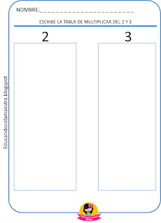 Educando con la Maestra: multiplicacion