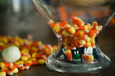 Strawberry Chic: Creepy Candy Corn Jar