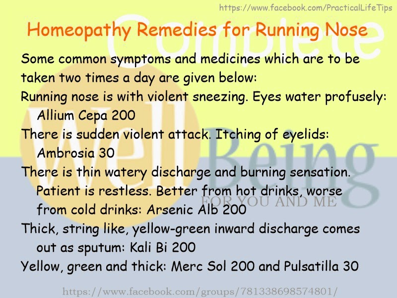 Practical Life Tips For You And Me: #Homeopathy #Remedies for #Running ...