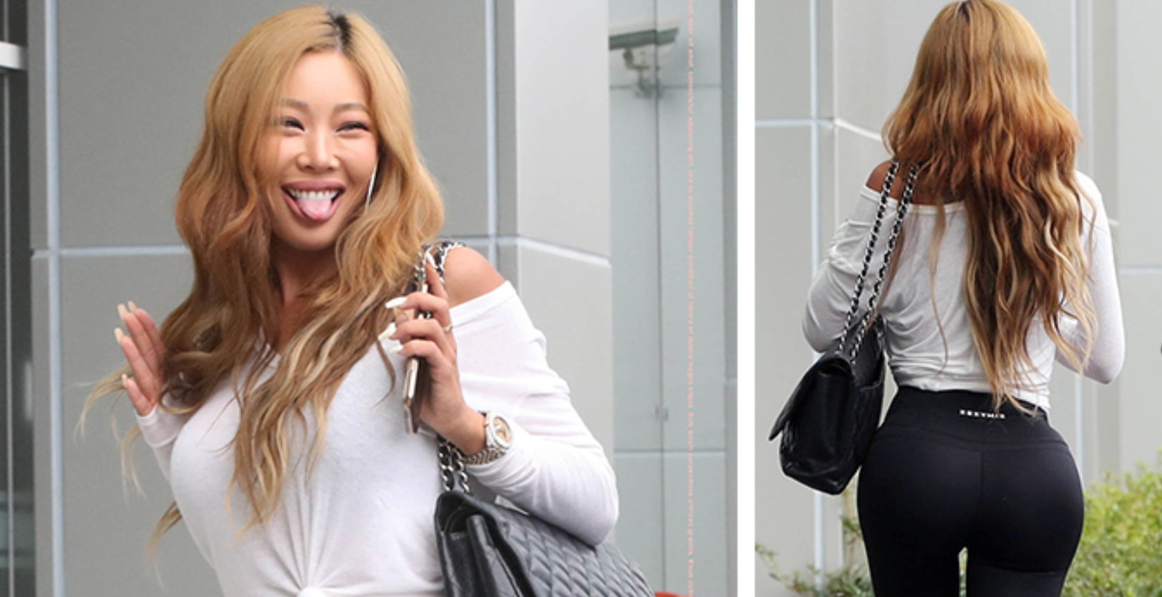 Jessi's casual fashion on the way to MBC 'Music Core' rehearsals ...
