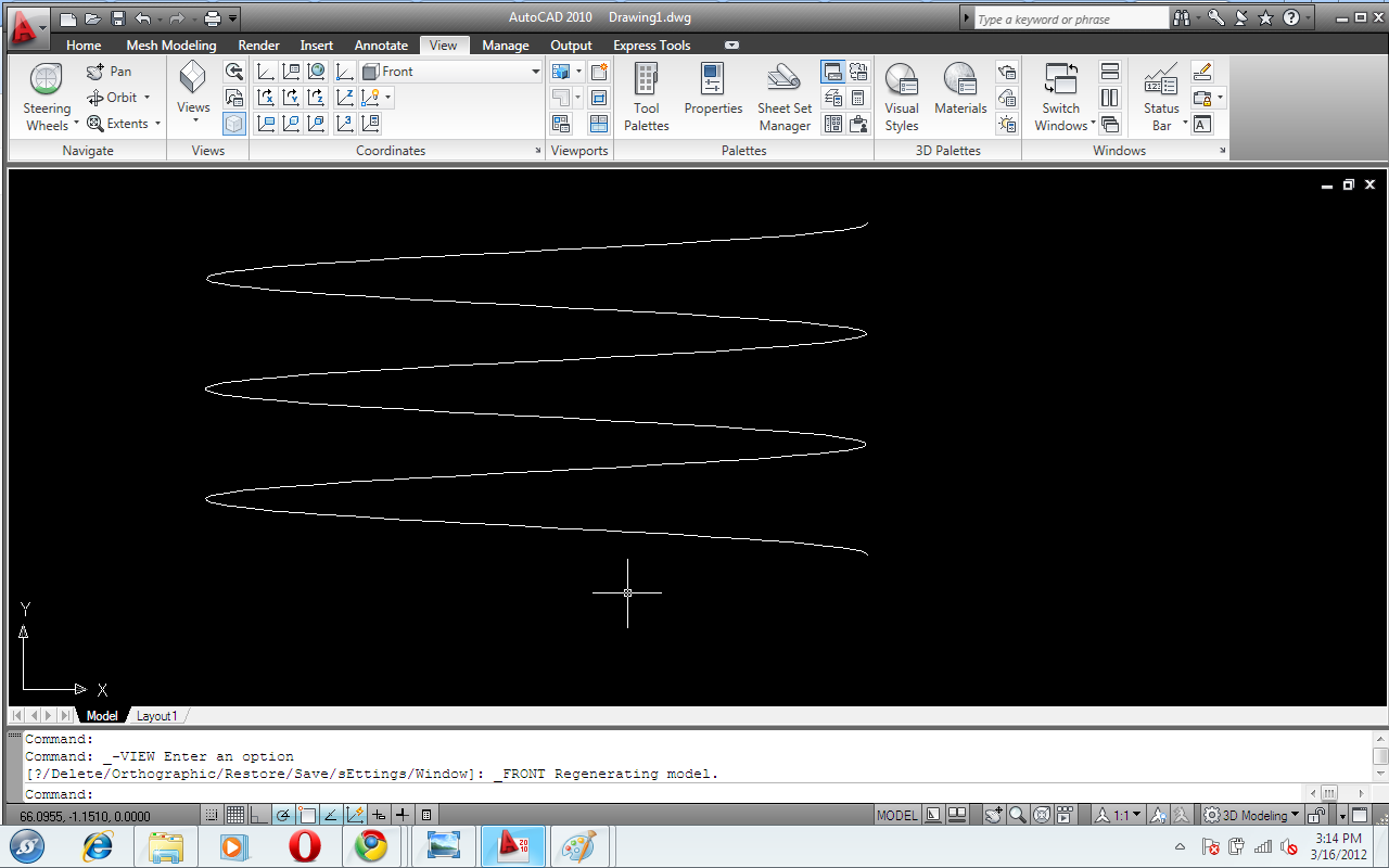 Auto CAD Tricks: How to 3d spring using autocad