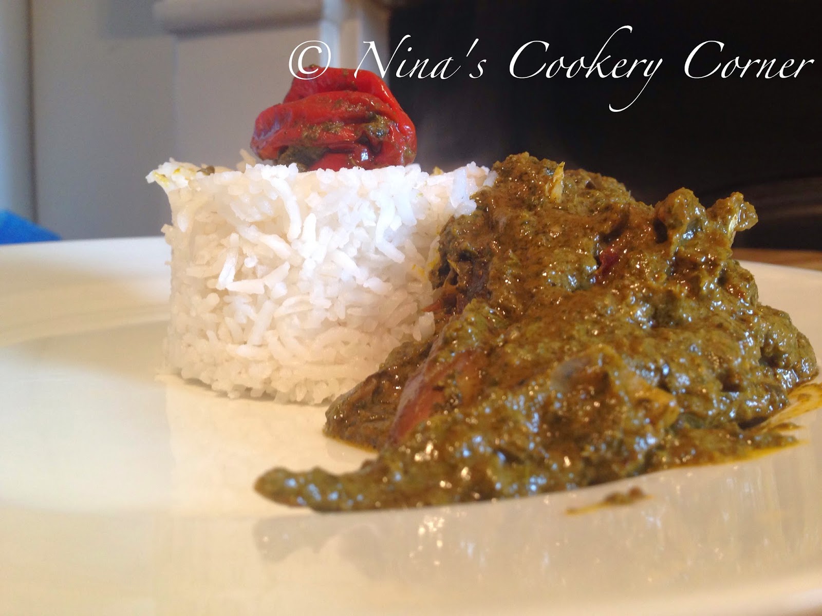 Nina's Cookery Corner: Cassava Leaves and Rice
