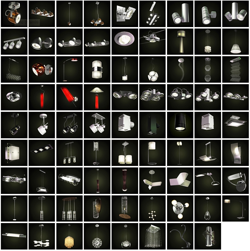 Buy 3ds Max V-ray Archmodels of Wall , Floor And Ceiling lamps with ...