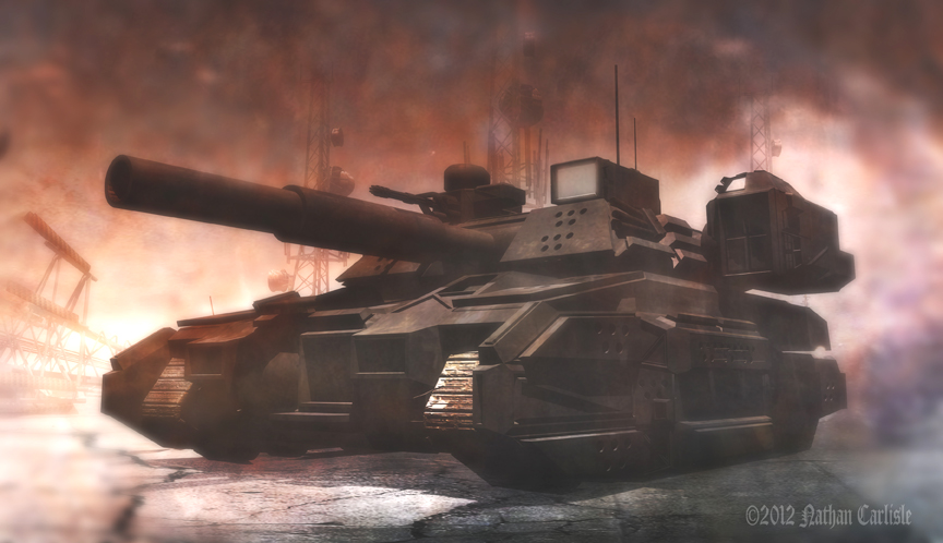 The Art of Nathan Carlisle: aVENGER mK I mAIN bATTLE tANK