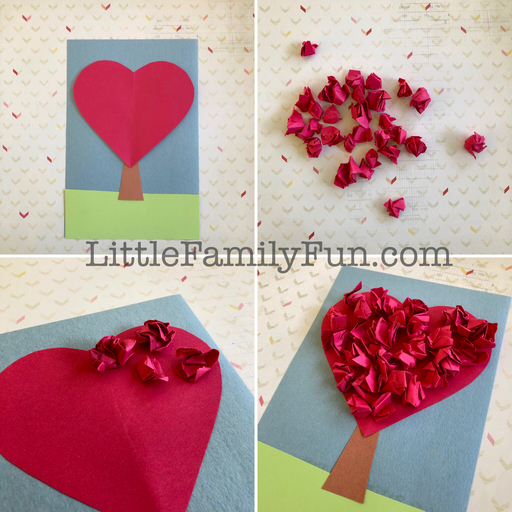Little Family Fun: Valentine Heart Tree Craft for Kids!