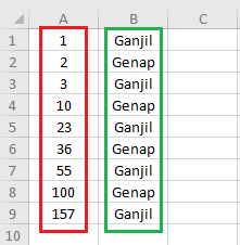 Mari Belajar Excel: Bagaimana menentukan nombor ganjil atau genap dalam ...