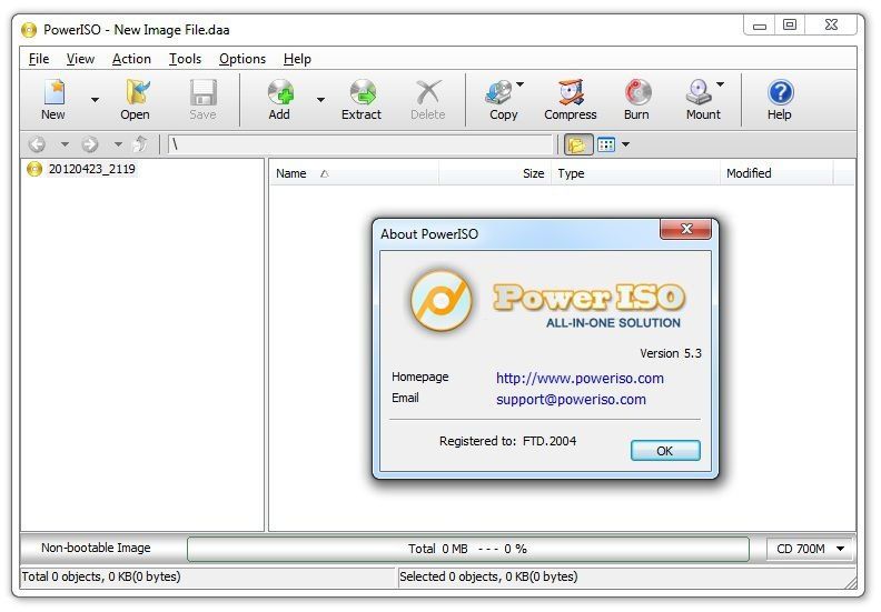 PowerISO free downlod for PC - Seven Astrals