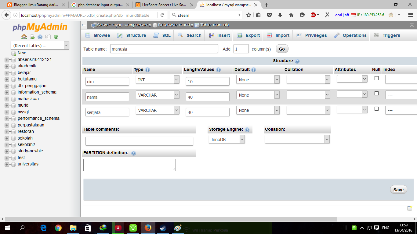 Ilmu Datang Darimana Aja Php Database Input Output