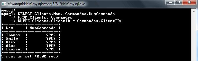 MySQL WHERE - WayToLearnX