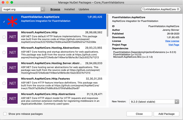 Fluent Validations In Aspnet Core