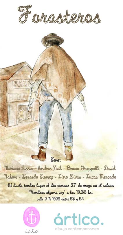 artico dibujo contemporaneo: un isla y Ártico presentan "FORASTEROS ...