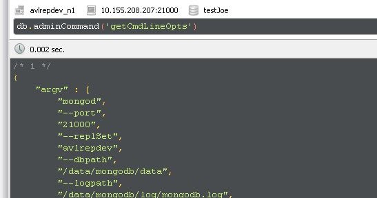 MongoDB tip, check for the location of mongod log from mongo shell