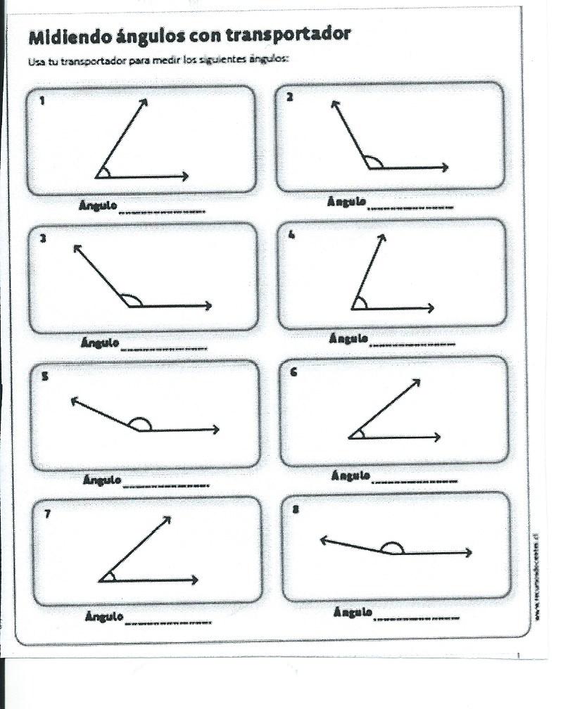 MATEMÁTICAS 7: ANGULOS