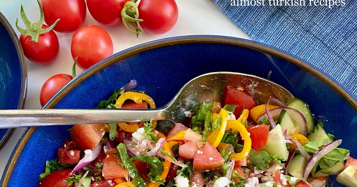 Almost Turkish Recipes: Shepherd's Salad (Çoban Salatası)