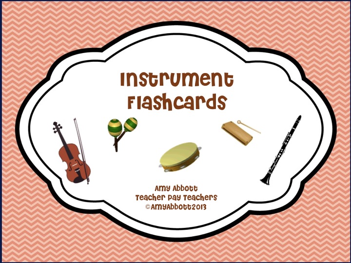 Instrument Flashcards and a Bundle with "I Have/Who Has" Instrument ...