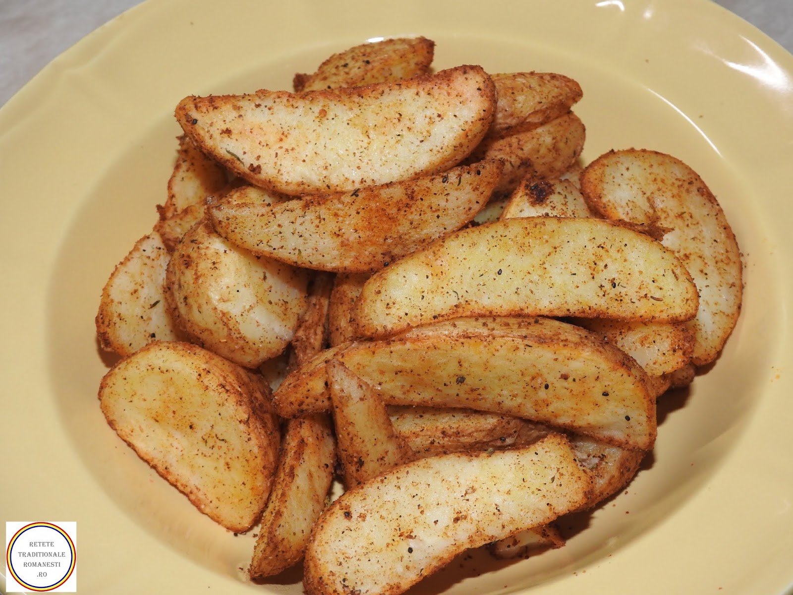 Cartofi wedges la cuptor reteta | Retetetraditionaleromanesti.ro