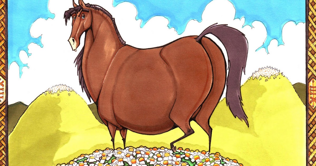The work of Kyle Holveck: Old drawing of a fat horse.