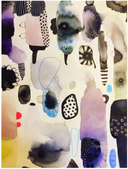 Oh, by the way...: BEAUTY: Watercolor and Ink--Emma Larsson