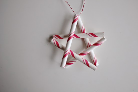 How to Make Paper Straw Star Ornaments