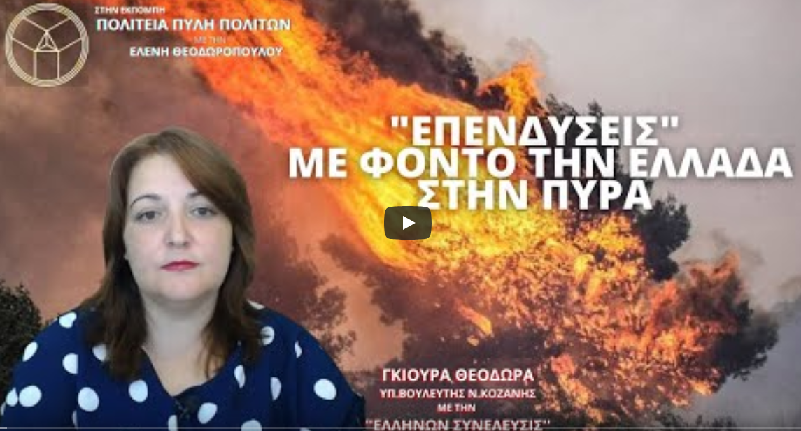 ΕΠΕΝΔΥΣΕΙΣ ΜΕ ΦΟΝΤΟ ΤΗΝ ΕΛΛΑΔΑ ΣΤΗΝ ΠΥΡΑ - Στρατονίκη