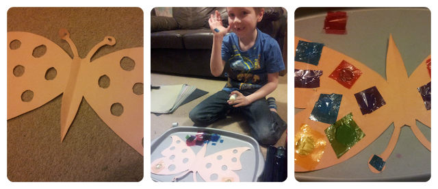 Cellophane Window Decorations | The Mini Mes and Me