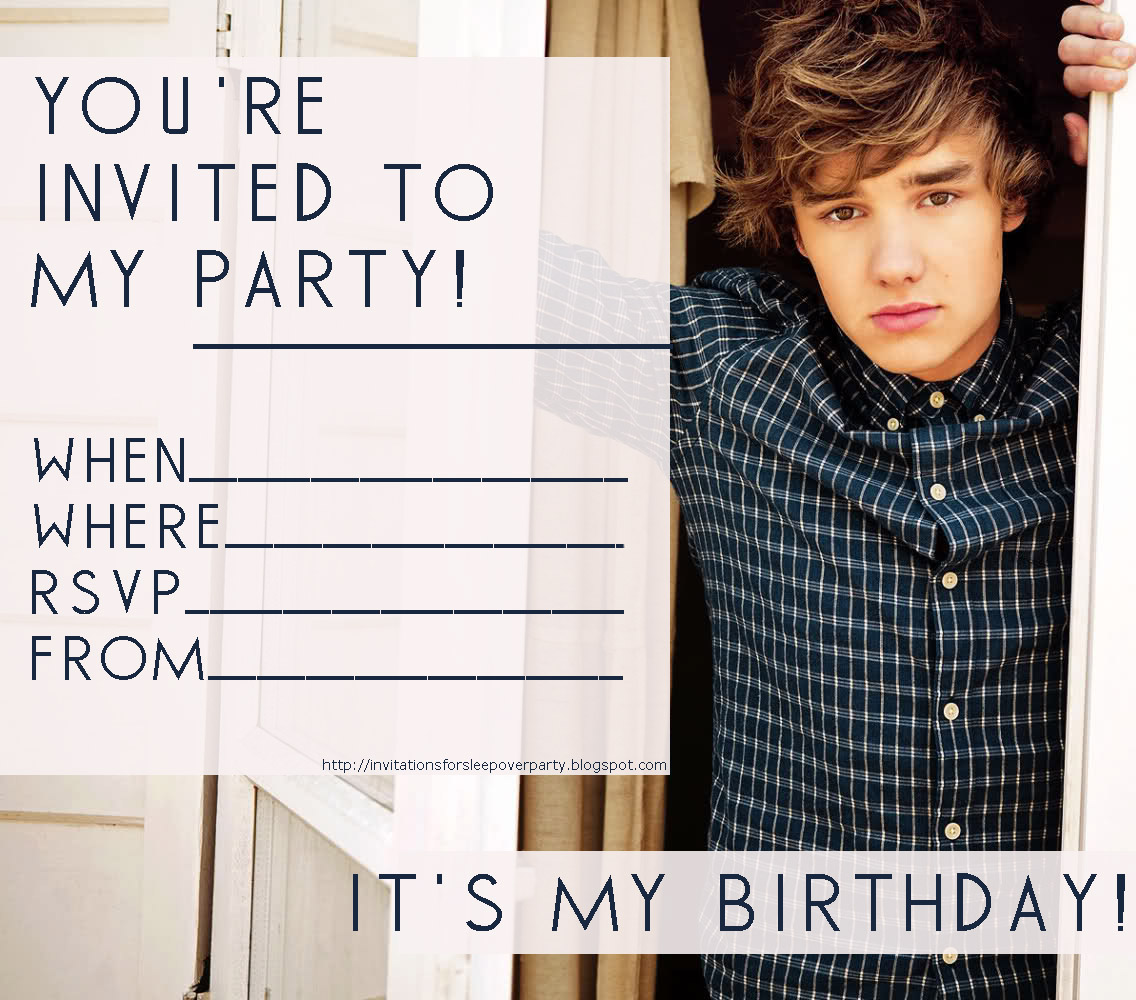 INVITATIONS FOR SLEEPOVER PARTY