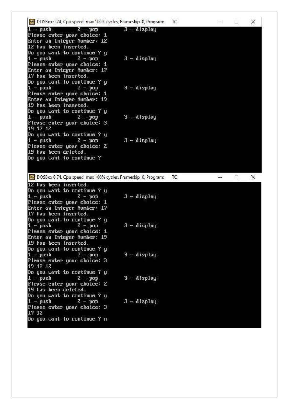 Class 12 Computer Practicals
