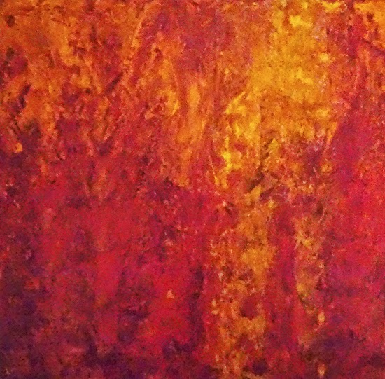 Candace French Abstract Art: Contemporary Abstract Painting "The Fire ...