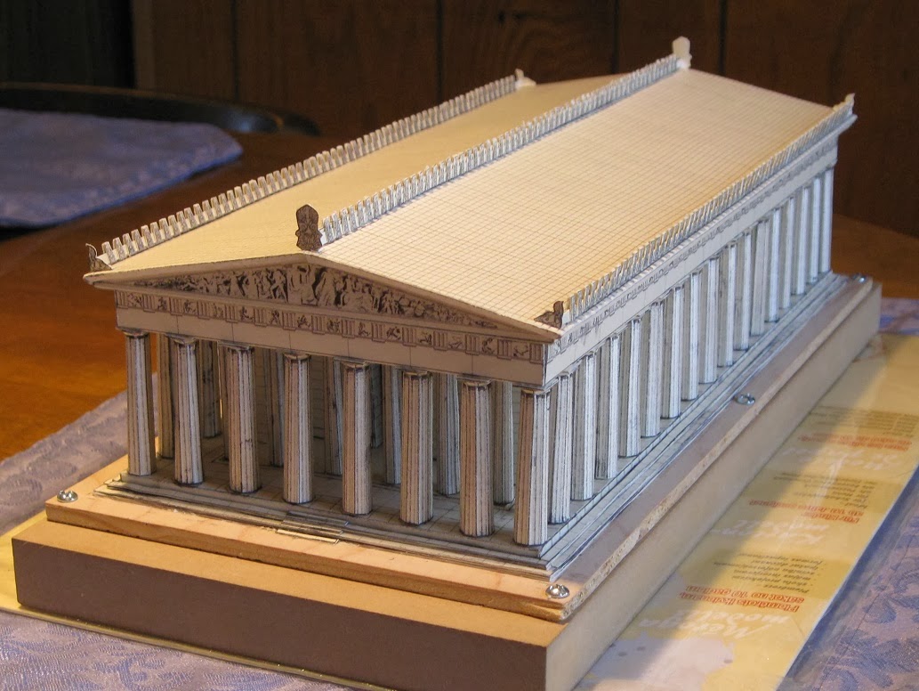 Jim's Junk!: Paper Landmarks Parthenon card stock model kit; Not for ...