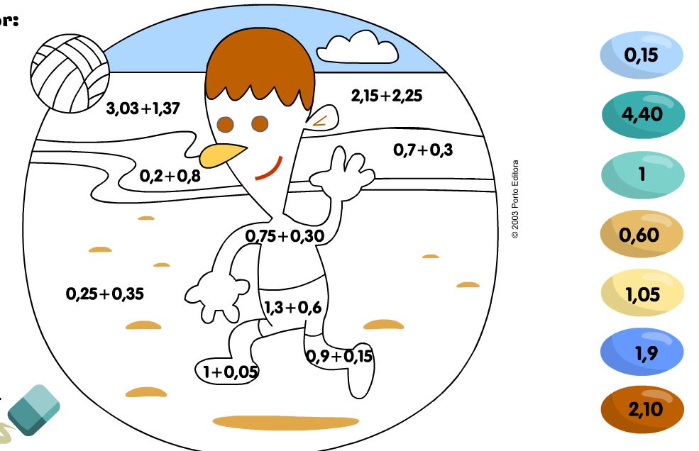 TECSABER : Matemática: somar e pintar