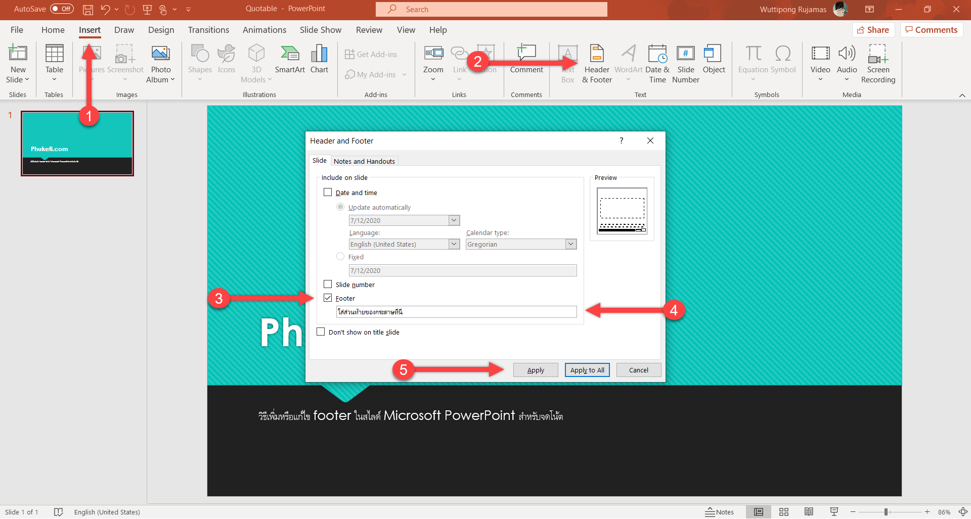Footer Microsoft PowerPoint 5 footer-microsoft-powerpoint-5