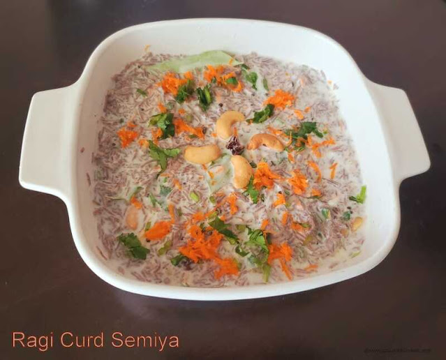 Sailaja Kitchen...A site for all food lovers!: Ragi Curd Semiya / Curd ...